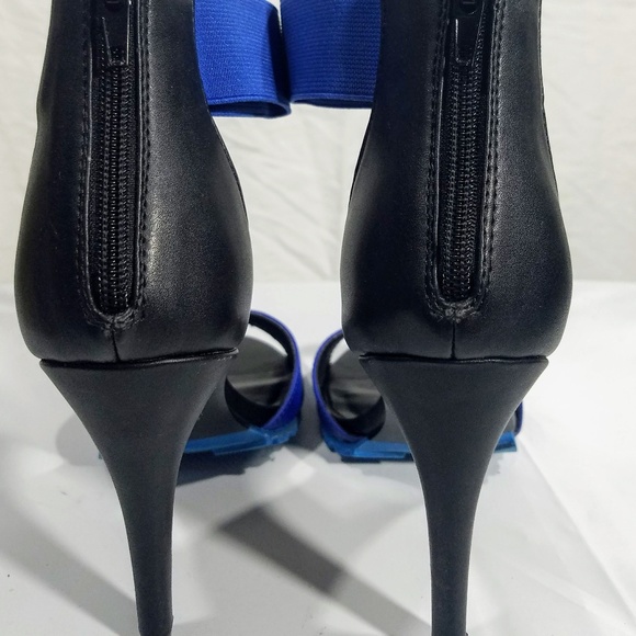 Beau + Ashe | Shoes | New Beau Ashe Royal Blue Black Heel Sz 9 | Poshmark